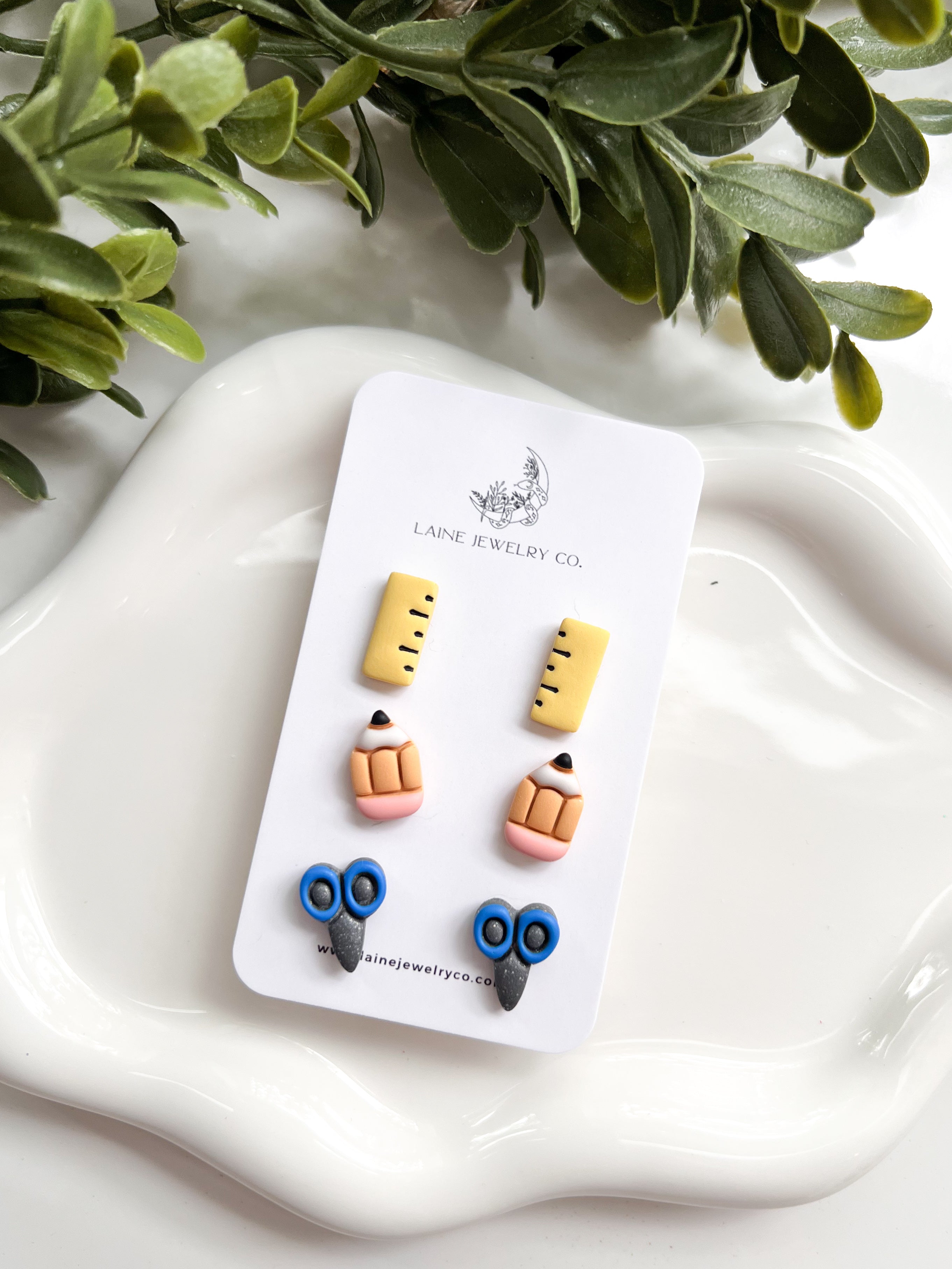 School Supplies Stud Packs – lainejewelryco